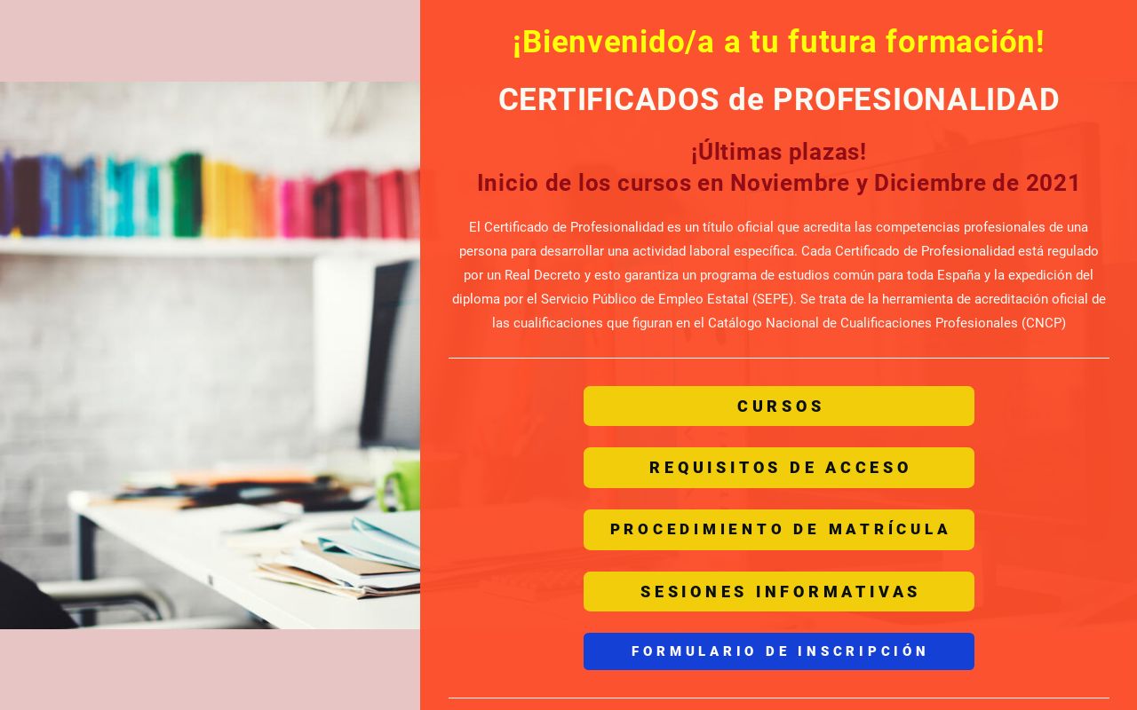 Certificados Profesionalidad Labora Asdef 2021